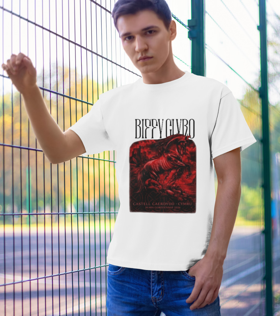 Biffy Clyro Castell Caerdydd Cymru 30 Mis Gorffennaf 2026 T-Shirt