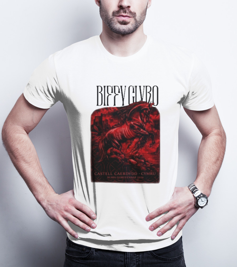 Biffy Clyro Castell Caerdydd Cymru 30 Mis Gorffennaf 2026 T-Shirt