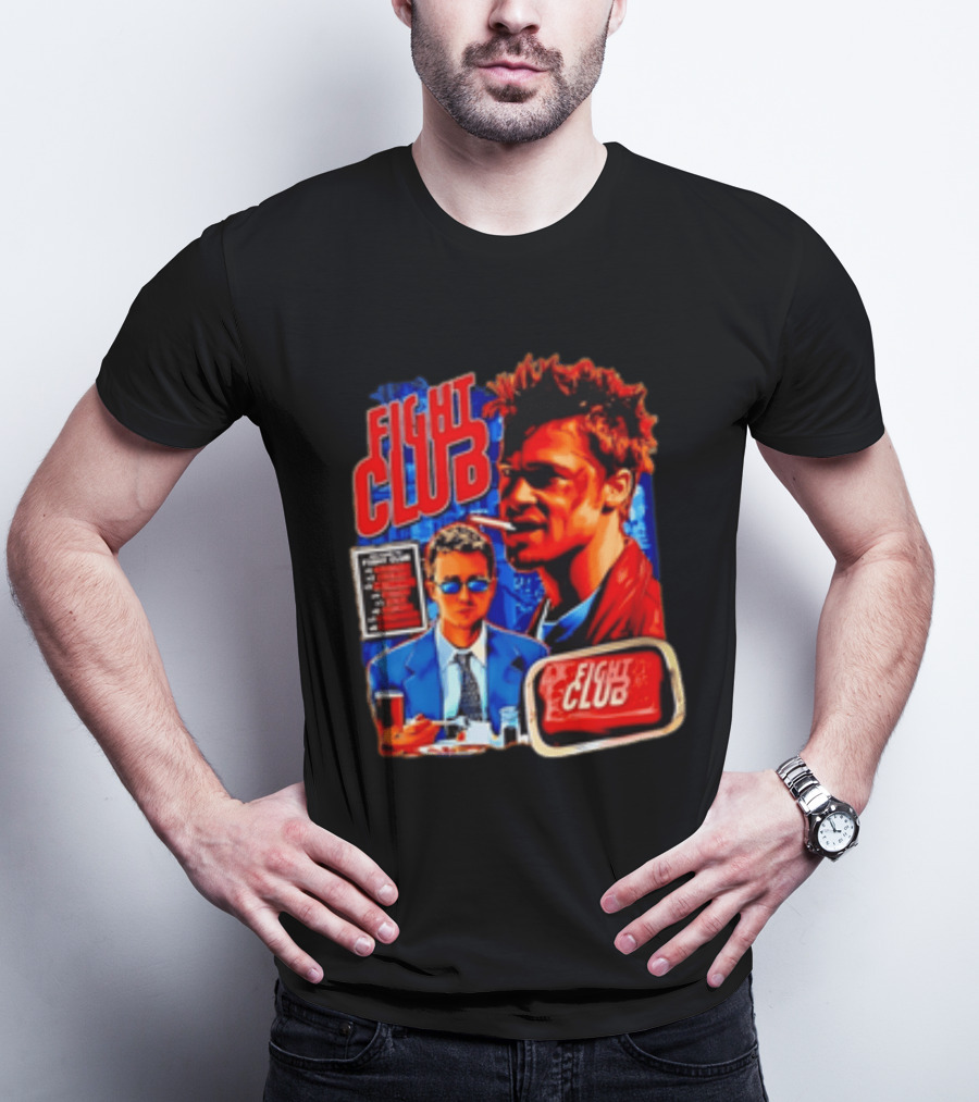 Tyler Durden The Narrator Fight Club Welcome To Fight Club Do Not Talk About T-Shirt