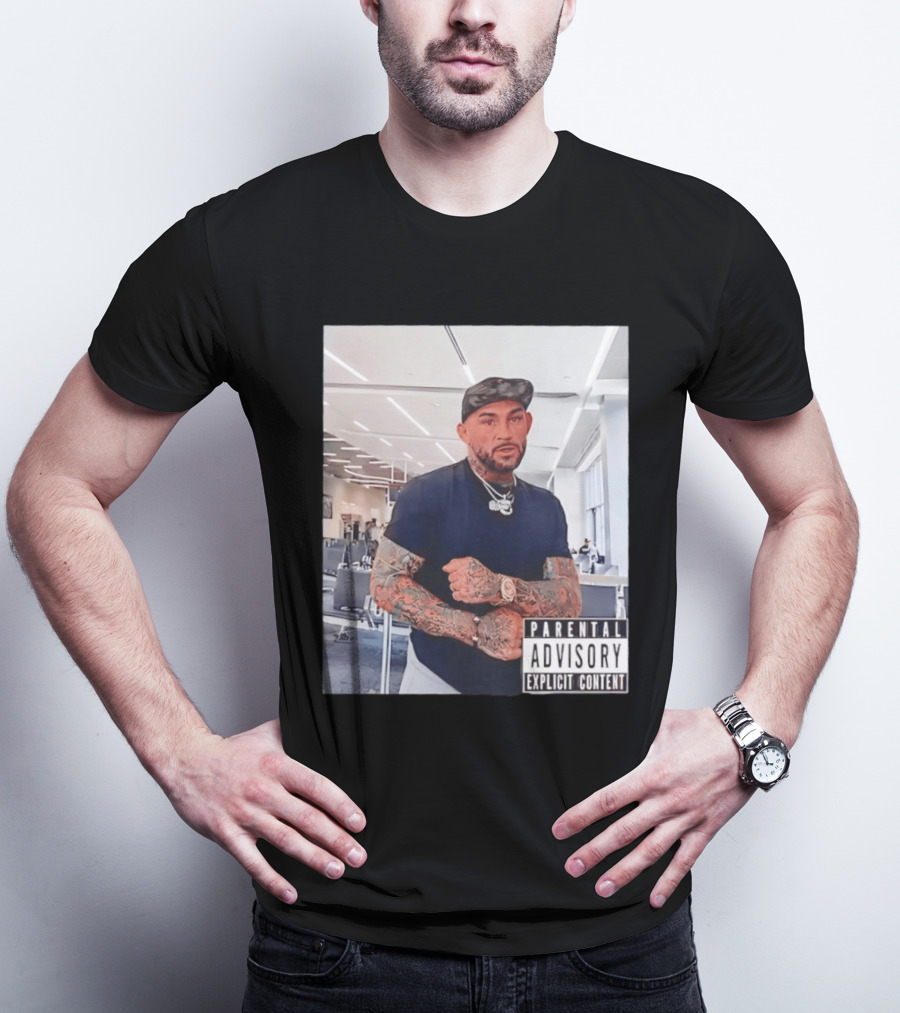 UFC Dustin Poirier Parental Advisory Explicit Content T-Shirt