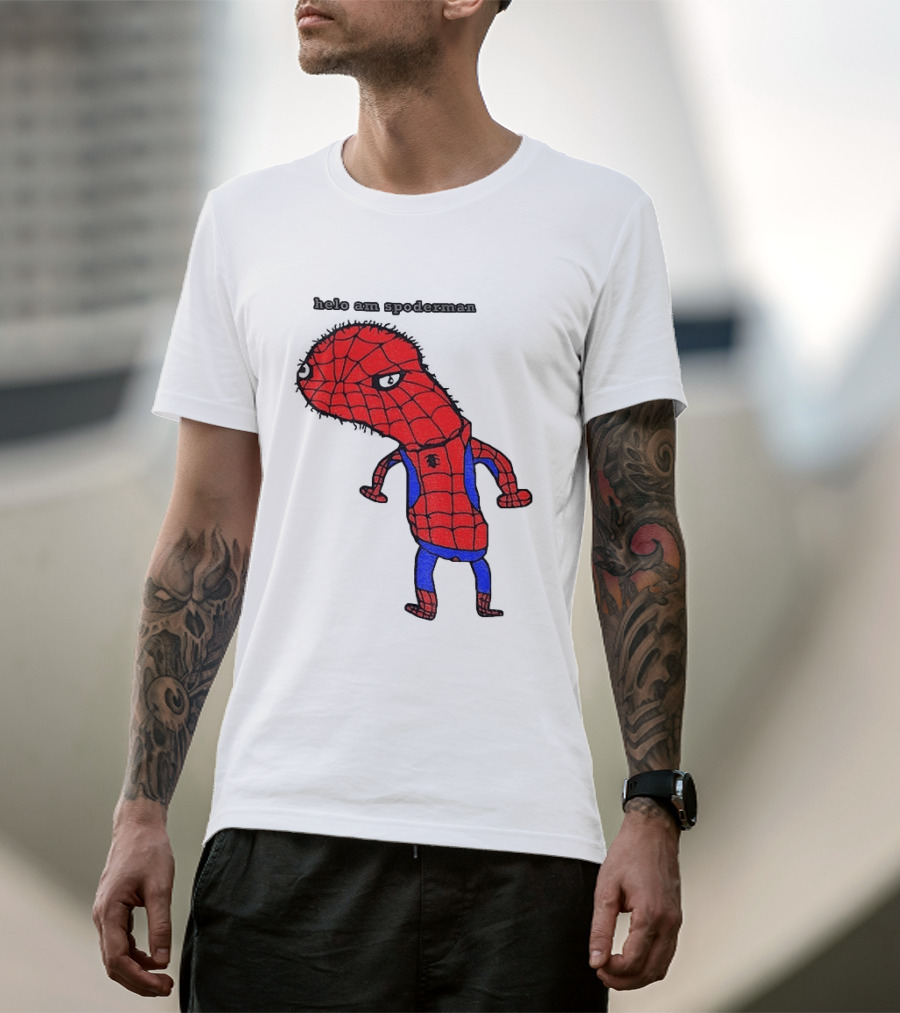 Helo Am Spoderman Spiderman Marvel Superhero Meme 2026 Comic Book T-Shirt