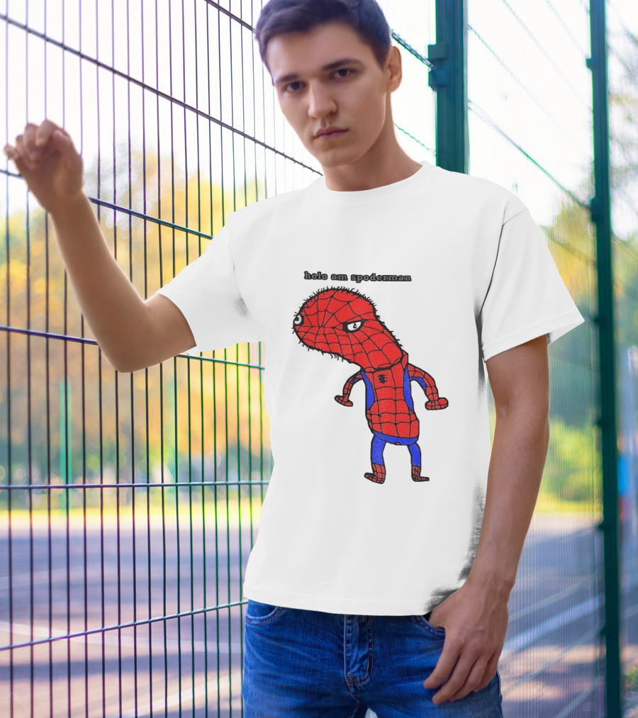 Helo Am Spoderman Spiderman Marvel Superhero Meme 2026 Comic Book T-Shirt