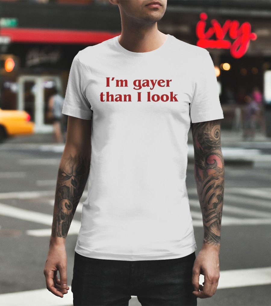 I'm Gayer Than I Look ICharlie The Collection ICarly Charlie Kirk Face Swap T-Shirt