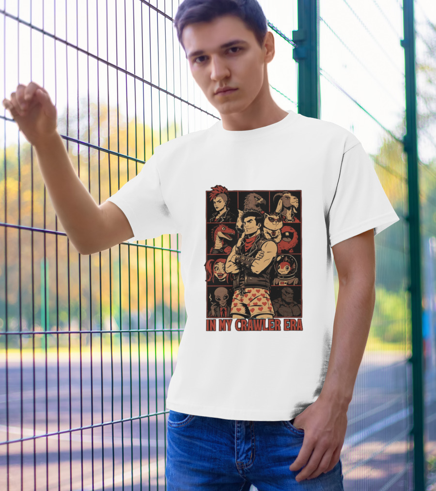 In My Crawler Era Retro Punk Characters And Animals T-Shirt