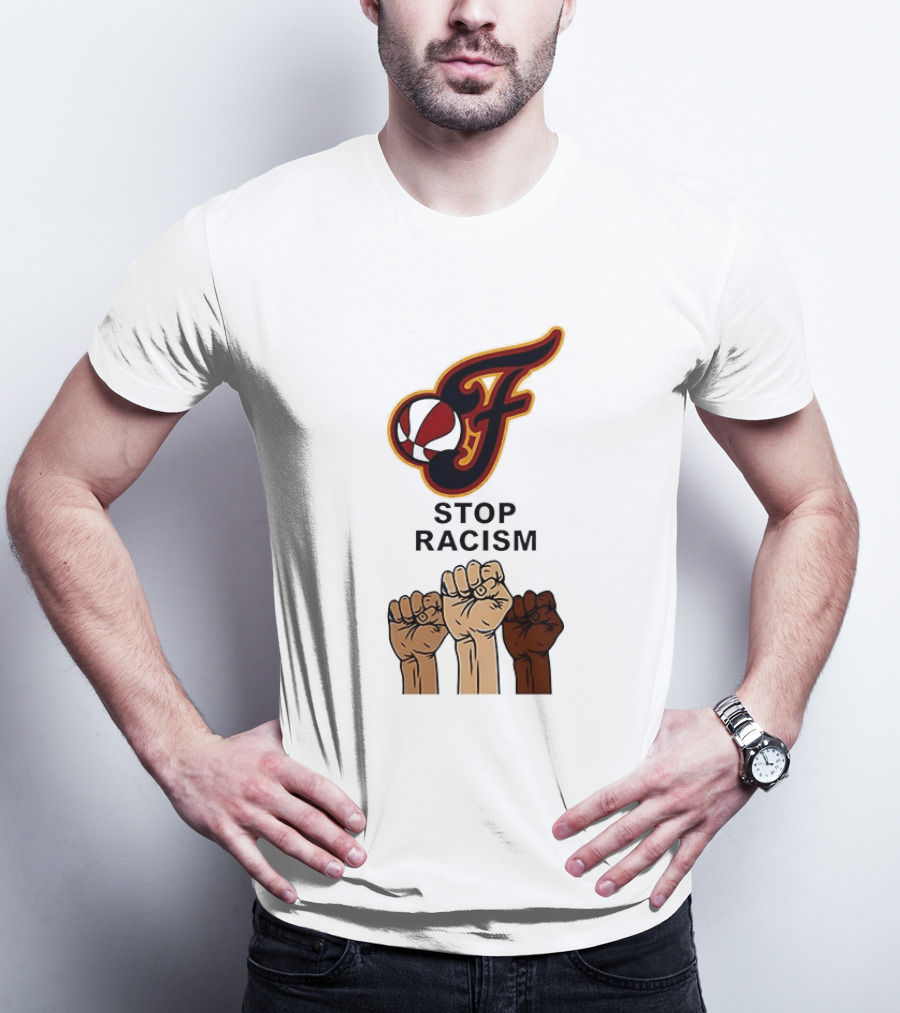 Indiana Fever Stop Racism 2026 Raised Fists T-Shirt