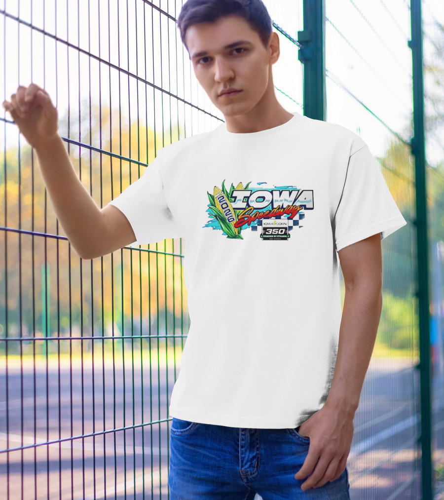 Iowa Speedway 2026 Iowa Corn 350 Powered By Ethanol Racing Event Corn Motif T-Shirt
