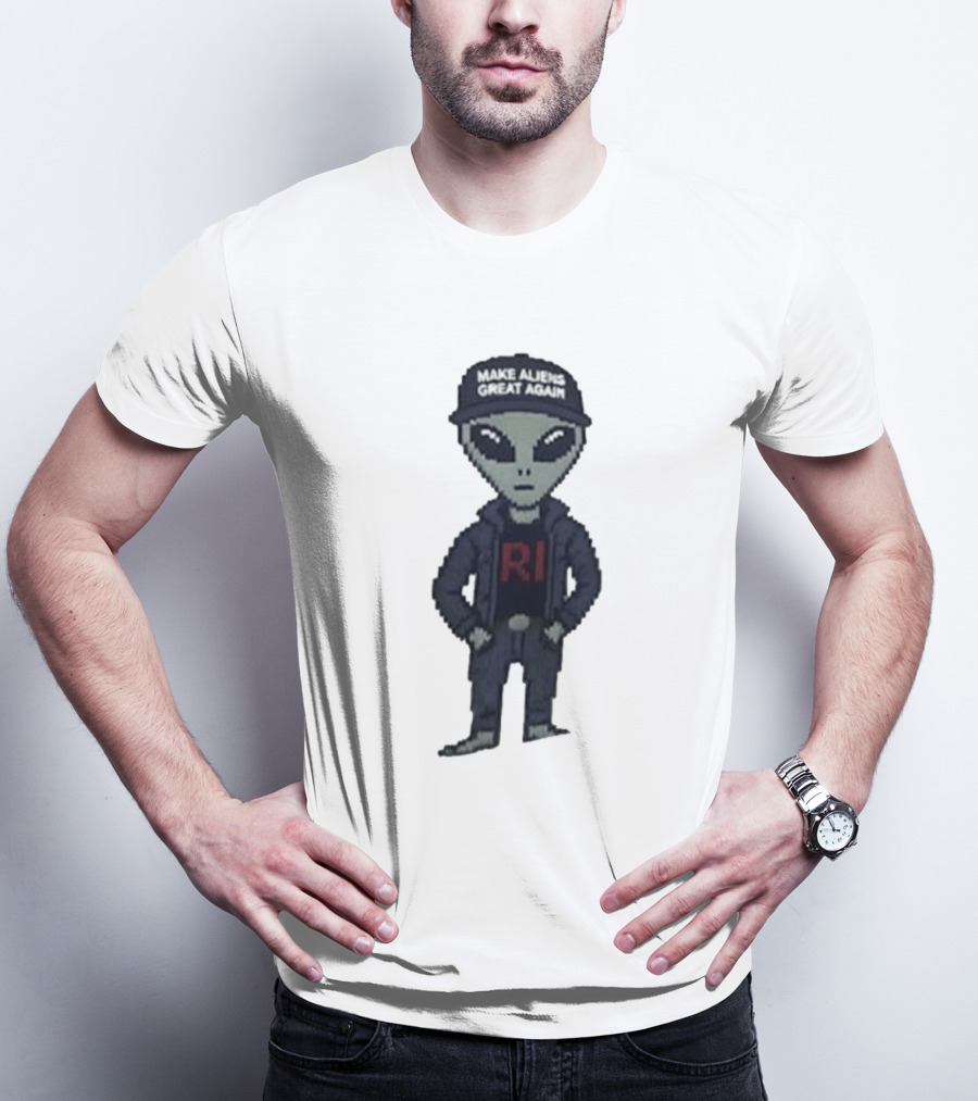 Make Aliens Great Again RI Pixel T-Shirt