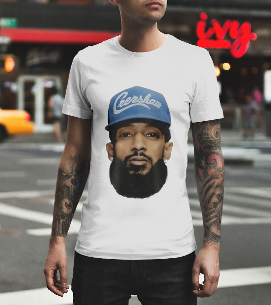Nipsey Hussle Crenshaw Blue Cap T-Shirt