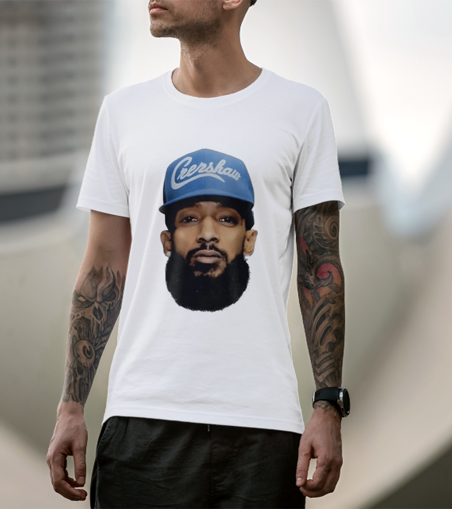 Nipsey Hussle Crenshaw Blue Cap T-Shirt