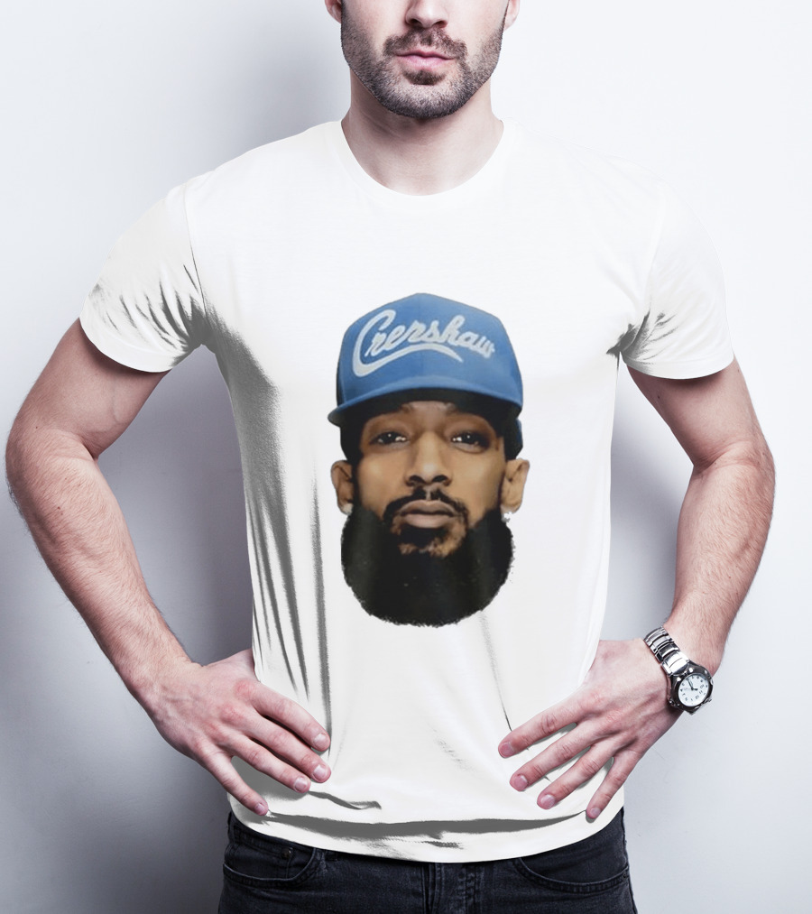 Nipsey Hussle Crenshaw Blue Cap T-Shirt