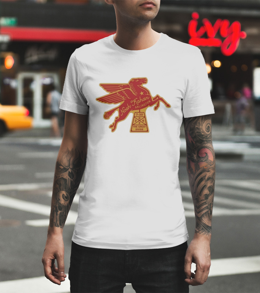 Noah Kahan Arlington July 30 2026 The Great Divide Pegasus T-Shirt