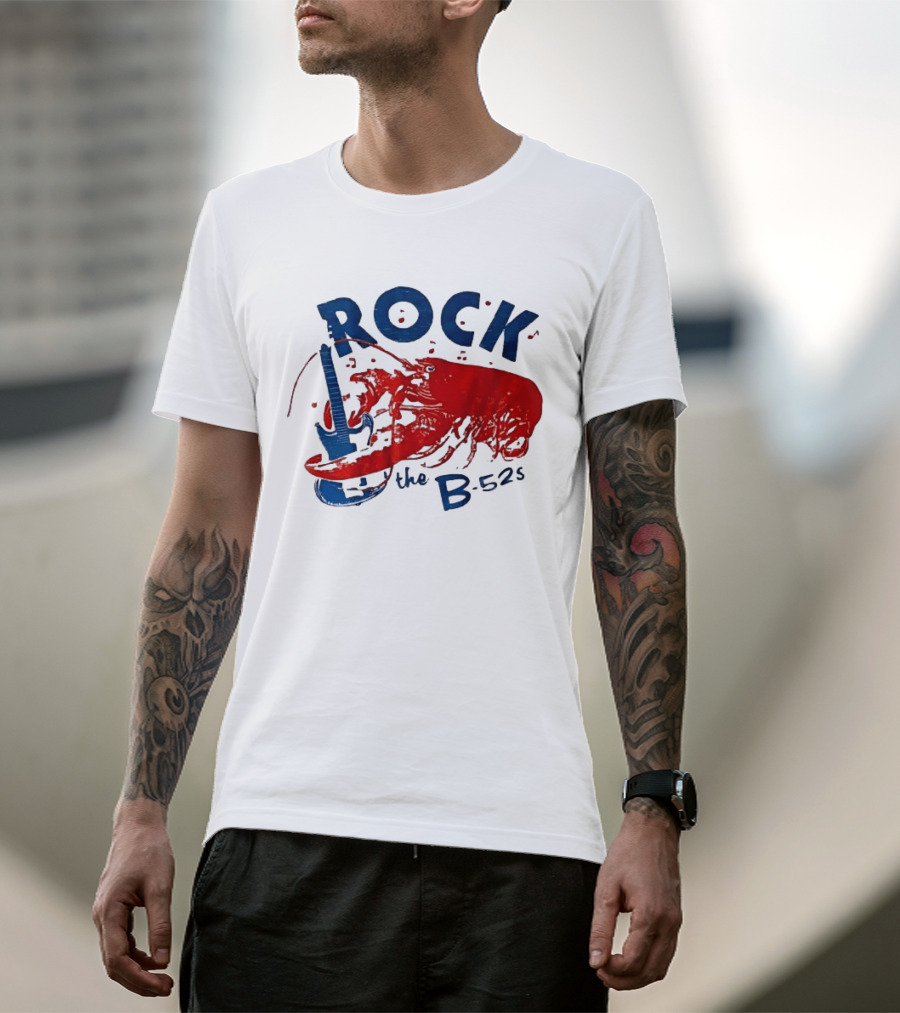 Rock The B 52s Lobster Guitar Music T-Shirt