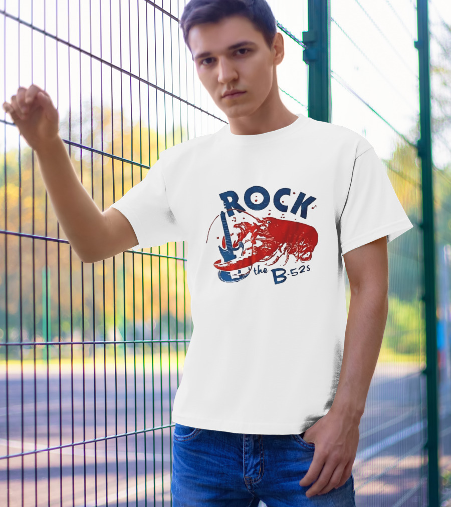 Rock The B 52s Lobster Guitar Music T-Shirt