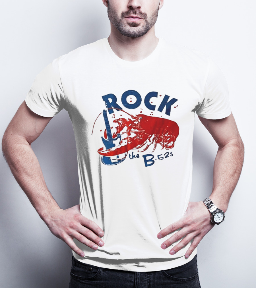 Rock The B 52s Lobster Guitar Music T-Shirt