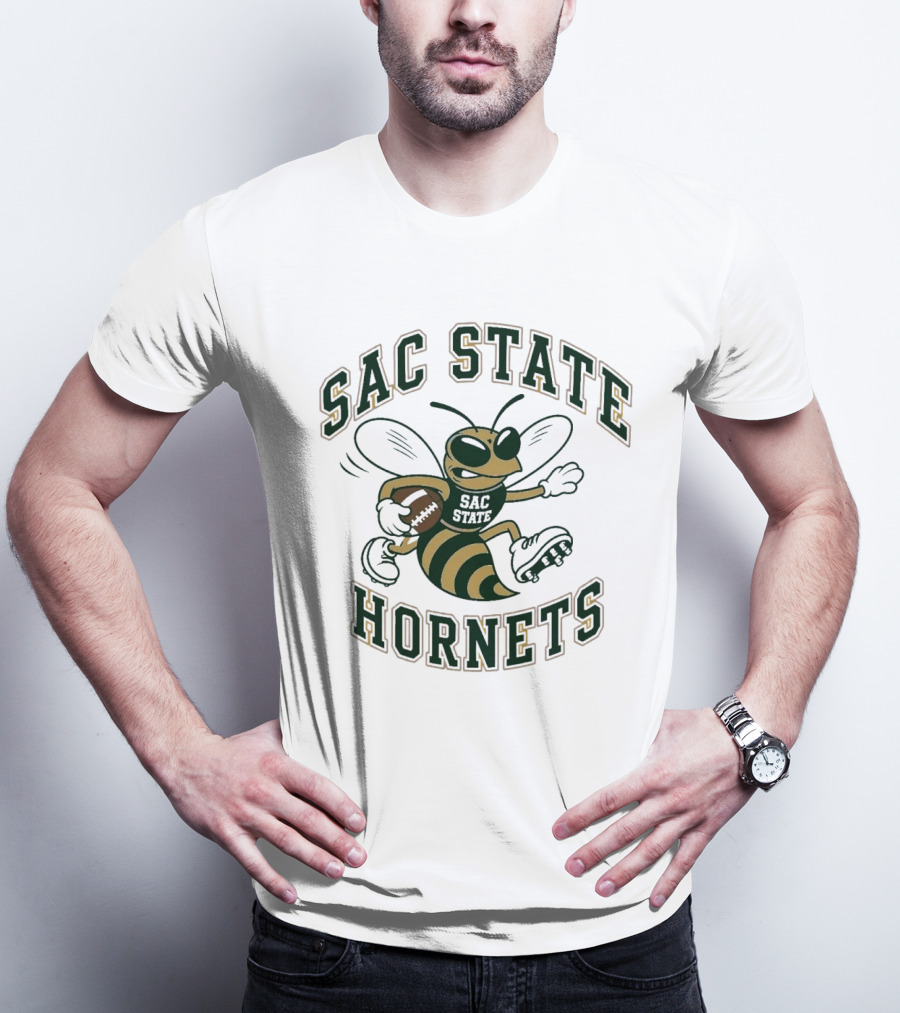 Sac State Hornets Football Cartoon T-Shirt