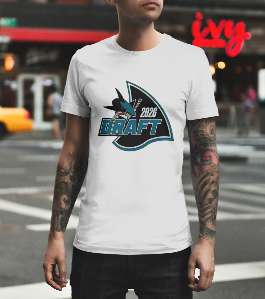 San Jose Sharks 2026 Draft Macklin Celebrini #71 T-Shirt
