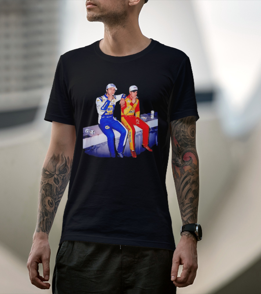 Chase Elliott Joey Logano Smoking NAPA Shell Pennzoil Hendrick Carscom T-Shirt