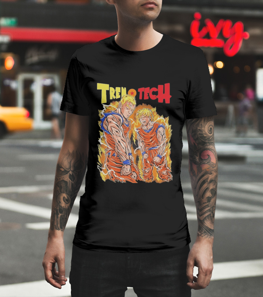 Ghost Racing Dragonball Trentech Fusion Goku Transformation T-Shirt