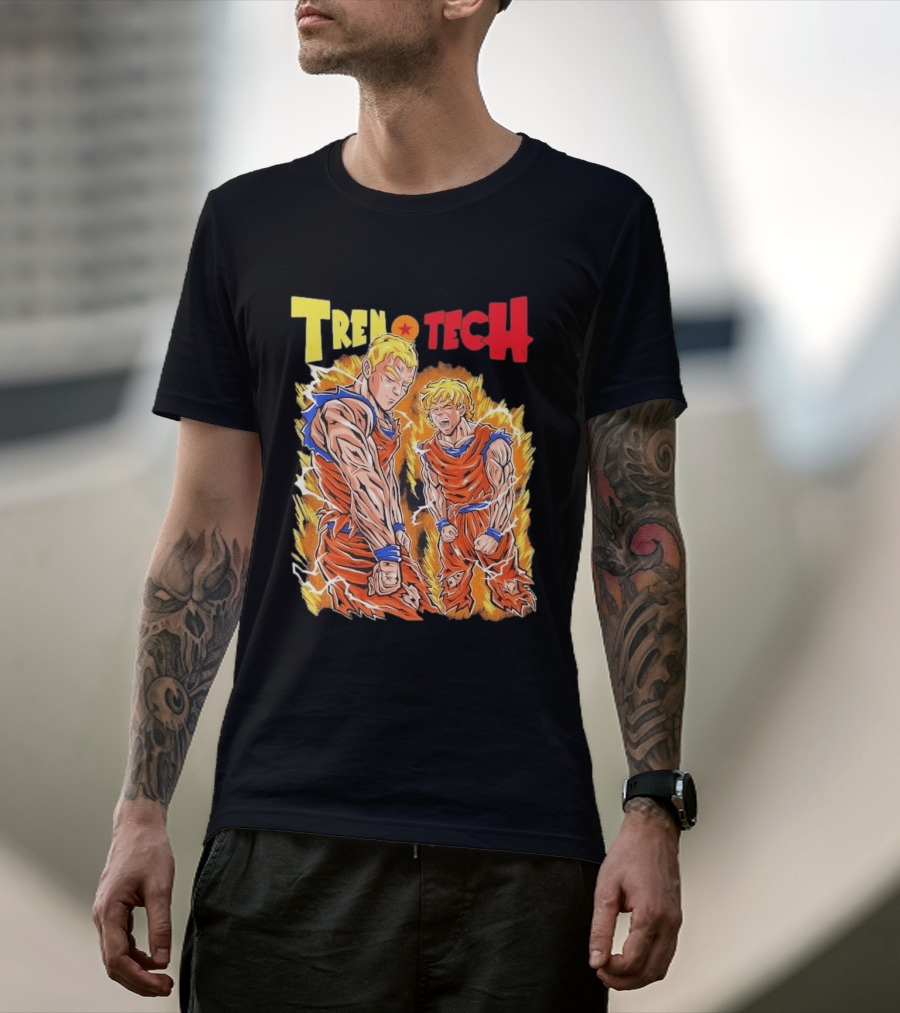 Ghost Racing Dragonball Trentech Fusion Goku Transformation T-Shirt