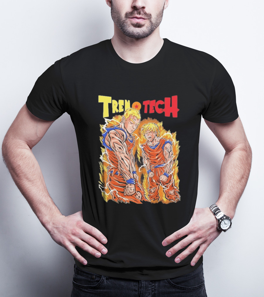 Ghost Racing Dragonball Trentech Fusion Goku Transformation T-Shirt
