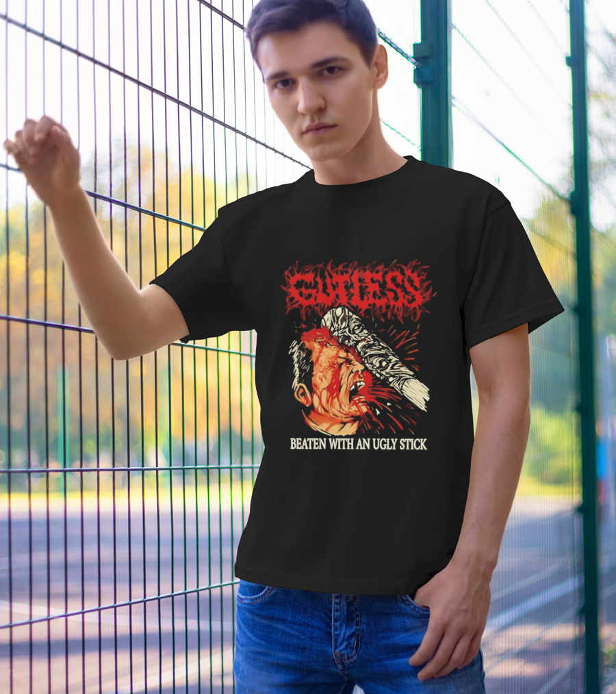 Gutless Beaten With An Ugly Stick Bloody T-Shirt