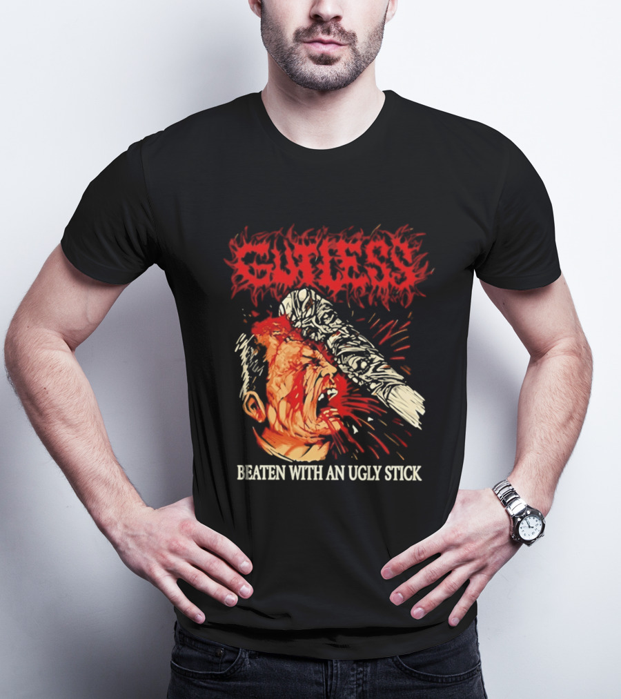 Gutless Beaten With An Ugly Stick Bloody T-Shirt