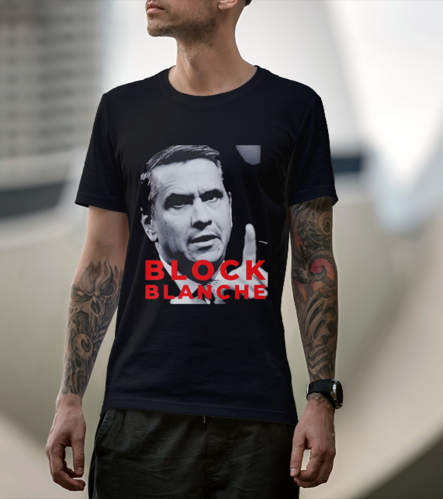 BLOCK BLANCHE Bloc Québécois Yves François Blanchet T-Shirt