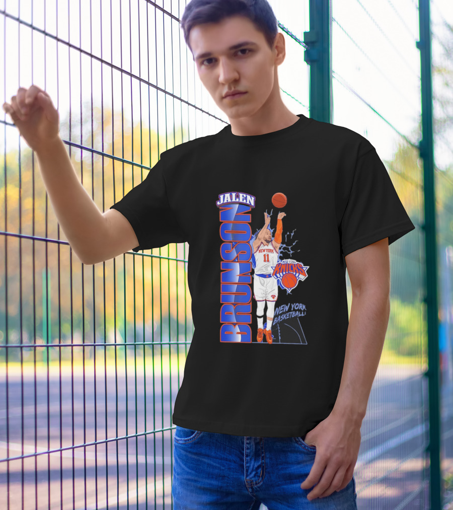 New York Knicks Jalen Brunson Basketball Number 11 T-Shirt