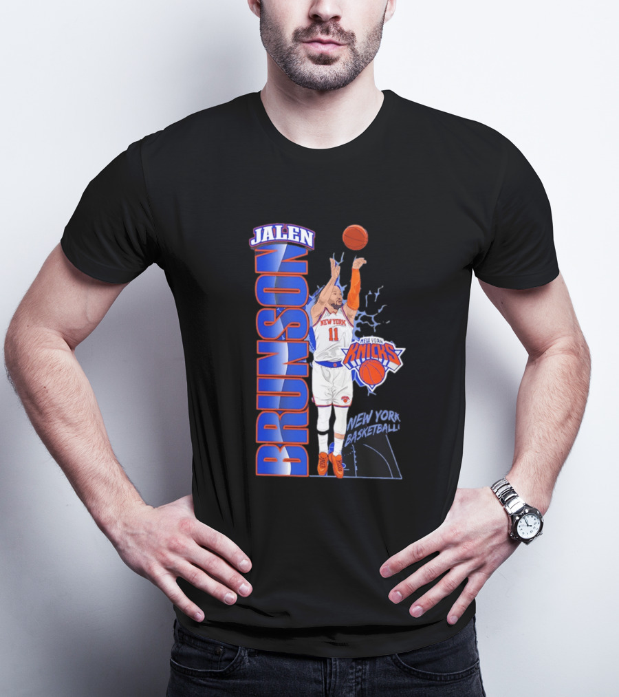 New York Knicks Jalen Brunson Basketball Number 11 T-Shirt