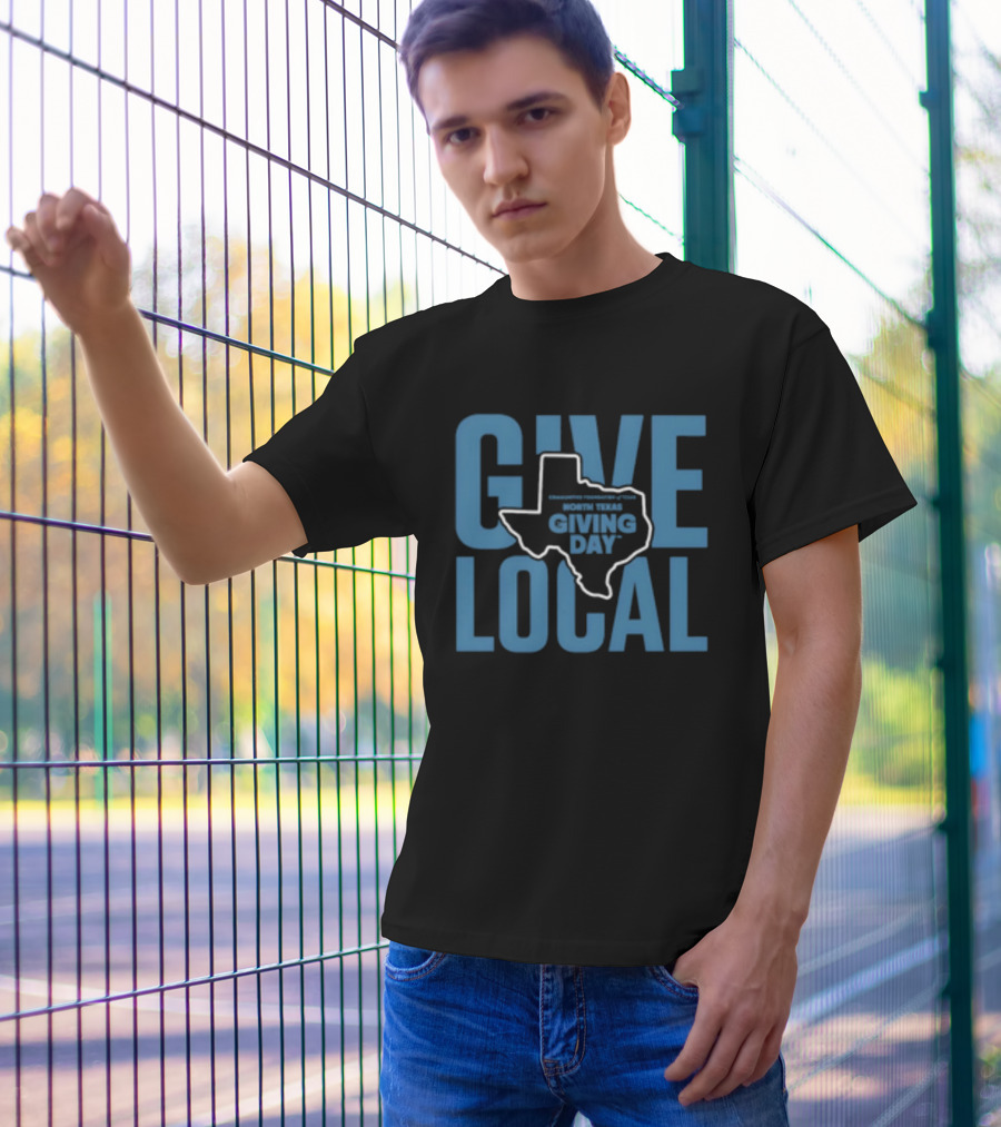 North Texas Giving Day Give Local Communities Foundation Of Texas Map T-Shirt