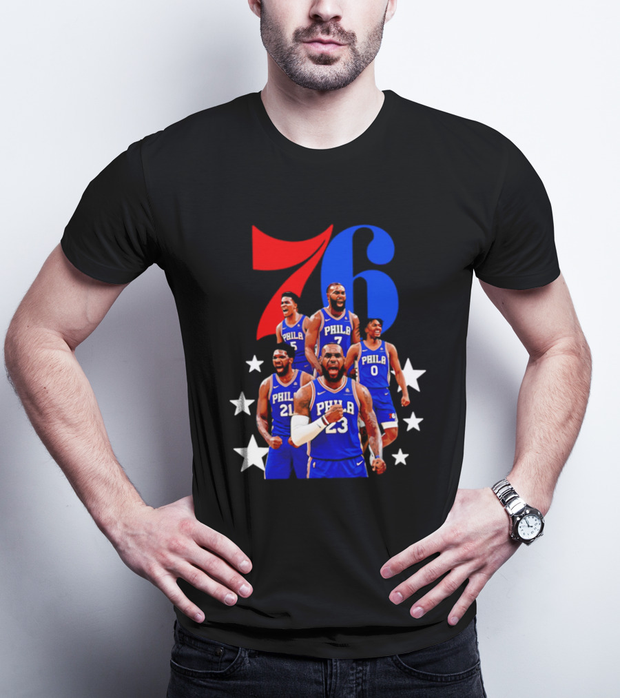 Philadelphia 76ers Players 23 21 7 0 Basketball Team Stars T-Shirt