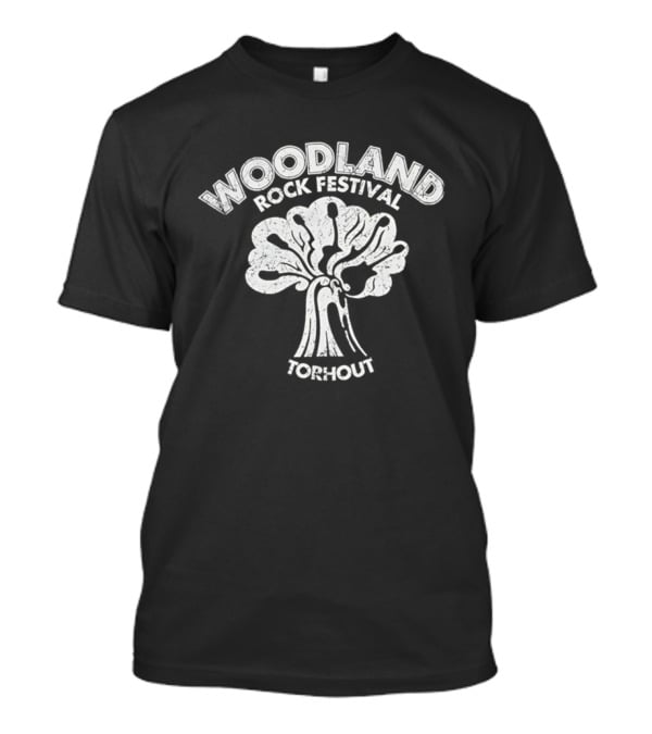 Woodland Rock Festival Torhout Tree Of Guitars Vintage Music Event T-Shirt