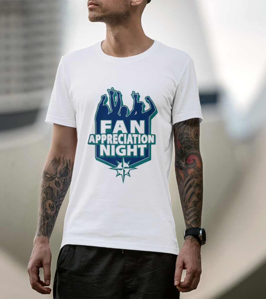 Seattle Mariners Fan Appreciation Night 2026 Baseball Event T-Shirt