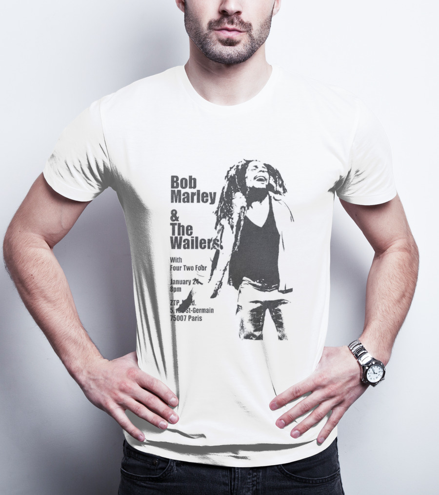 Bob Marley And The Wailers Hurricane Wisdom Kingston Jamaica Performance T-Shirt