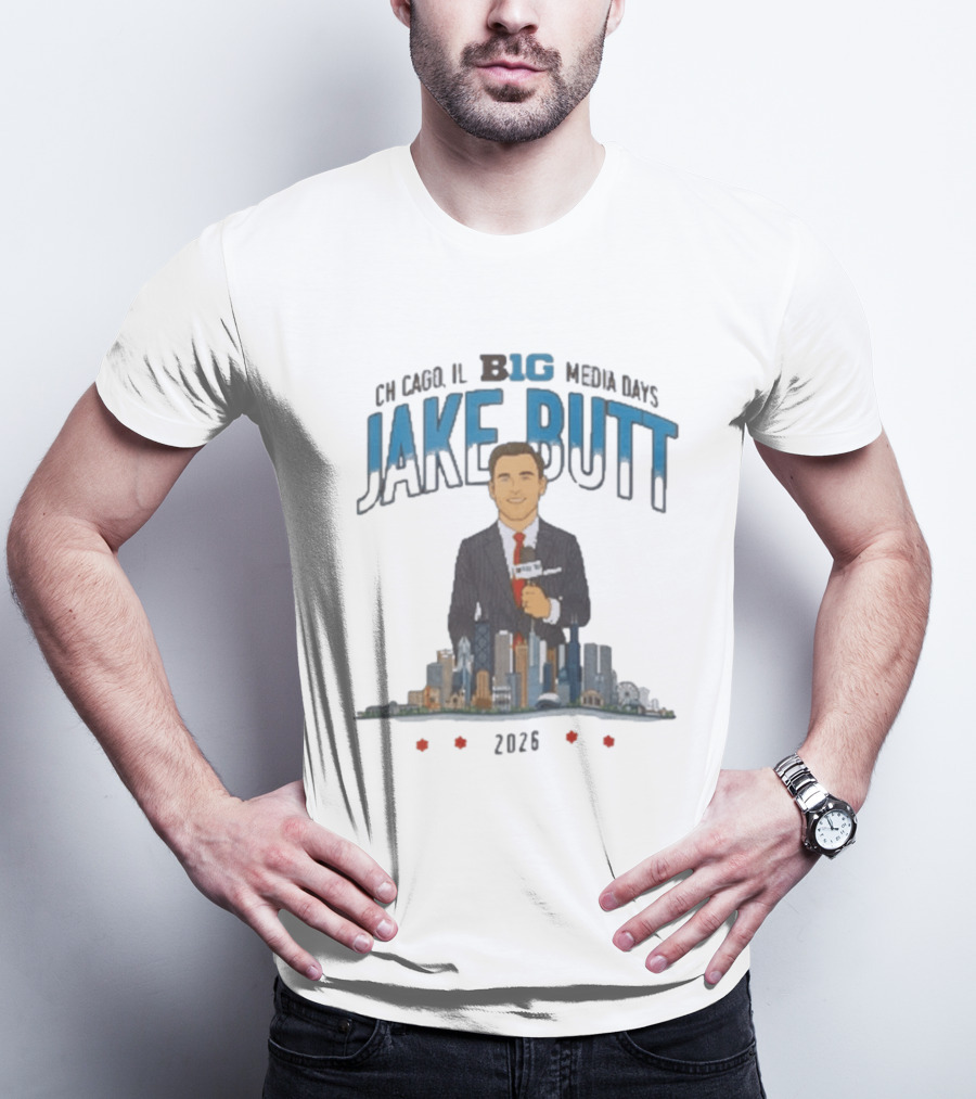Chicago IL Big 10 Media Days 2026 Jake Butt T-Shirt