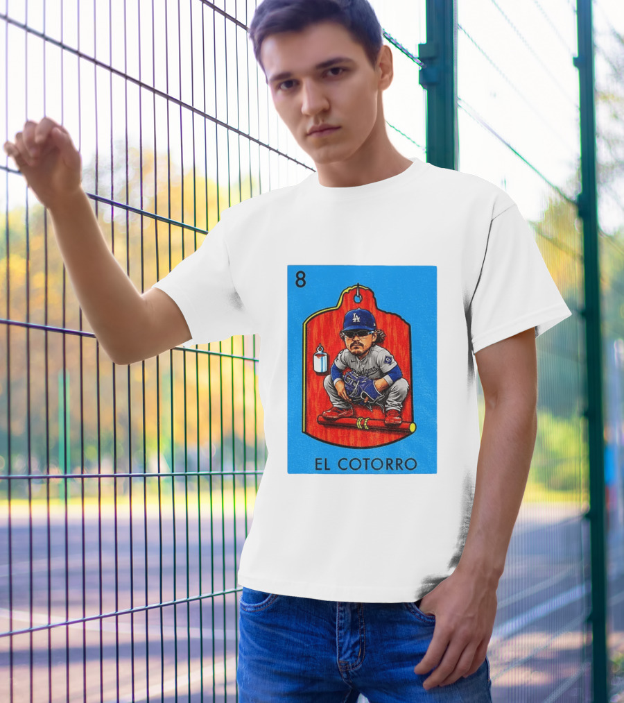 Joe Kelly Dodgers El Cotorro Loteria Card 8 T-Shirt