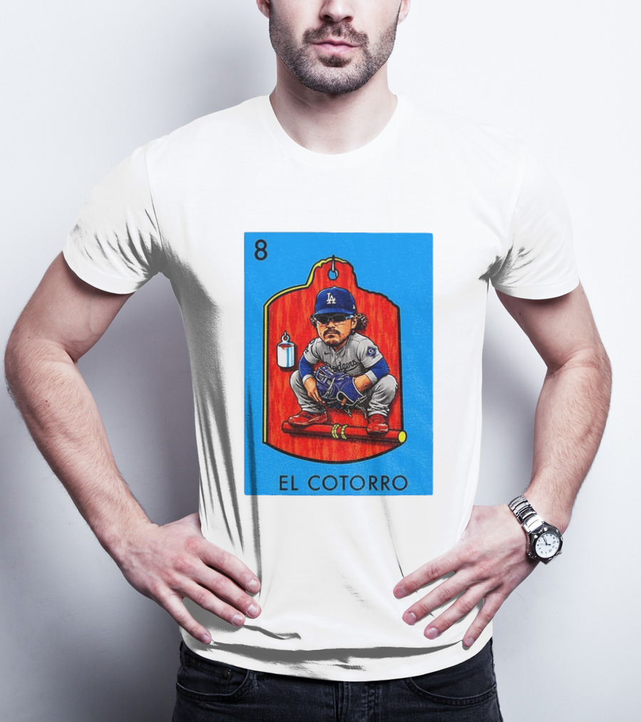 Joe Kelly Dodgers El Cotorro Loteria Card 8 T-Shirt