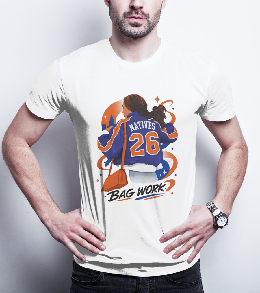 Jordyn Natives 26 Bag Work New York Knicks T-Shirt