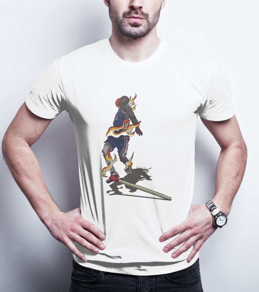 LeBron James 76ers Basketball Flame Dunk 23 T-Shirt