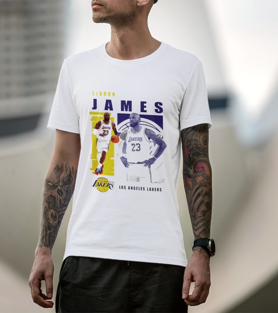 LeBron James Los Angeles Lakers Basketball Highlights 23 T-Shirt