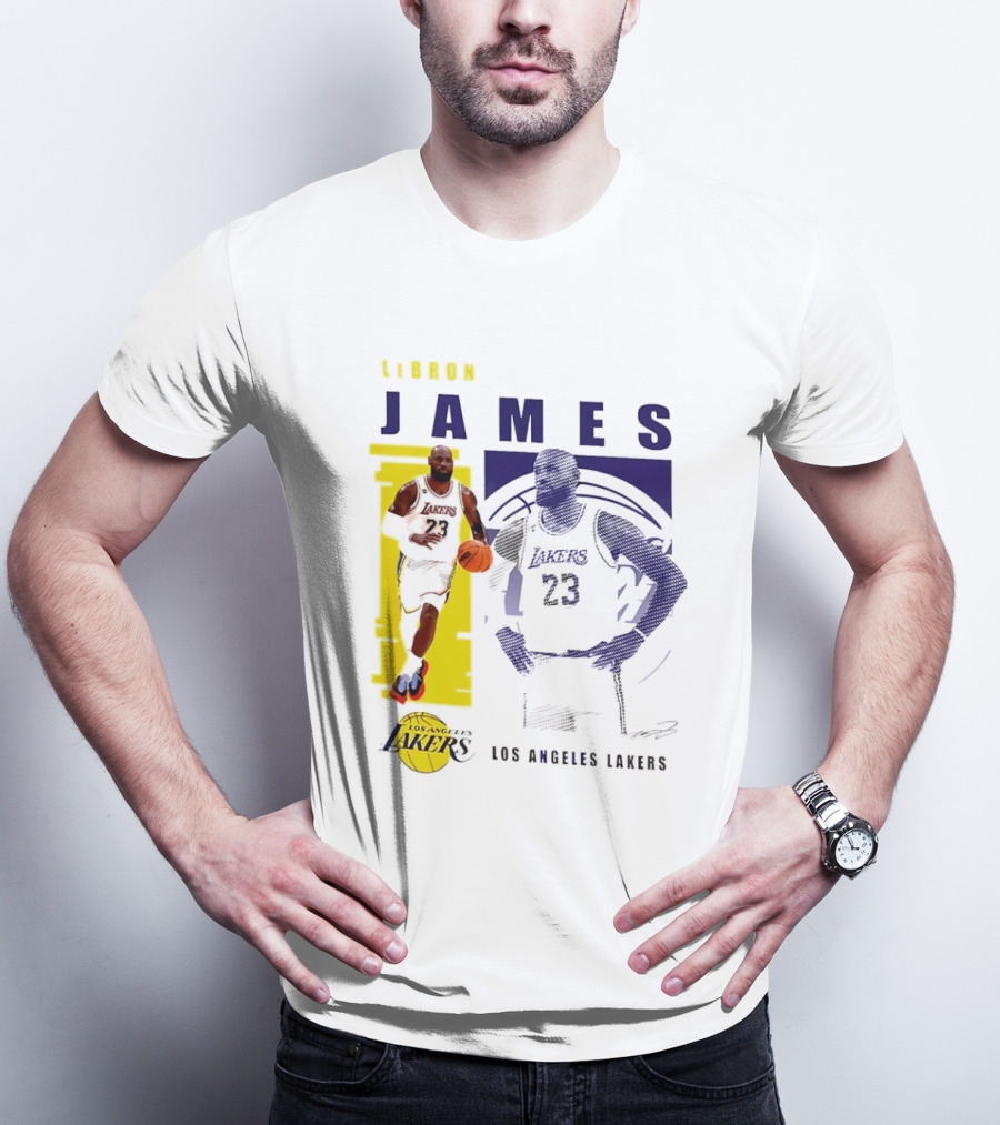 LeBron James Los Angeles Lakers Basketball Highlights 23 T-Shirt