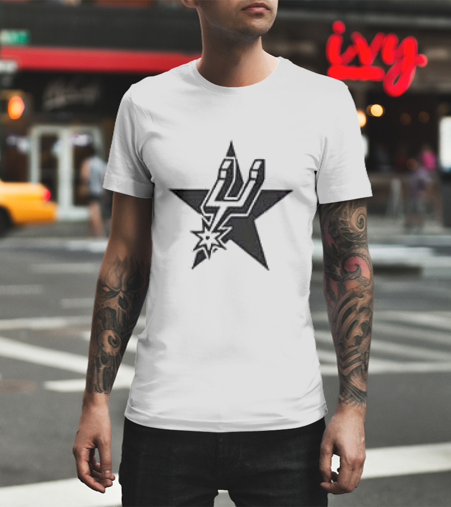San Antonio Spurs Star NBA Team T-Shirt