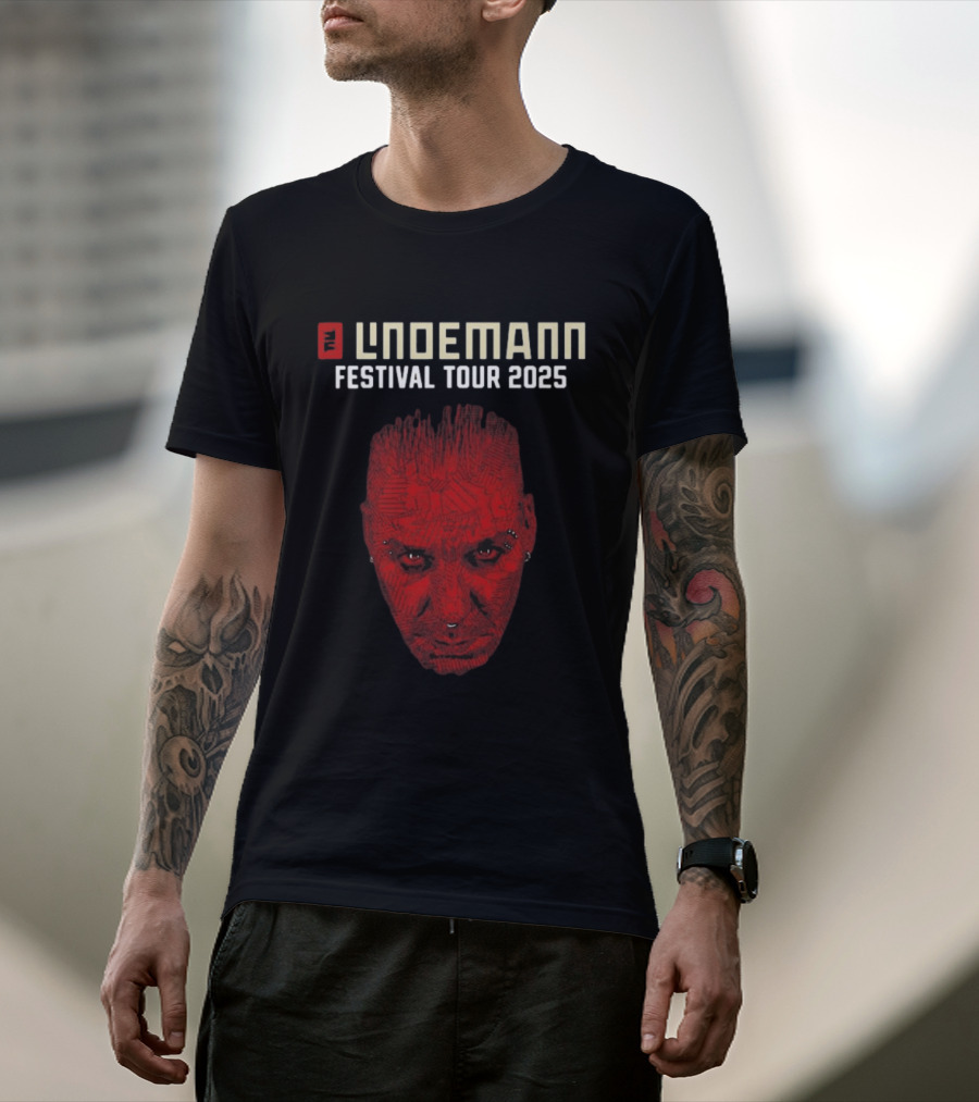 Lindemann Festival Tour 2025 Red Face T-Shirt