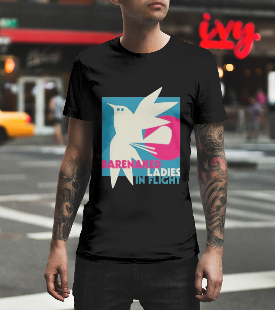Barenaked Ladies In Flight Bird Tour 2024 Art Vintage Concert T-Shirt