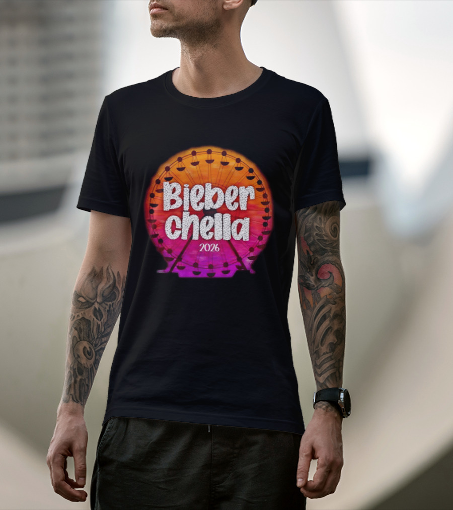 Bieberchella Coachella Ferris Wheel Summer Concert 2026 T-Shirt