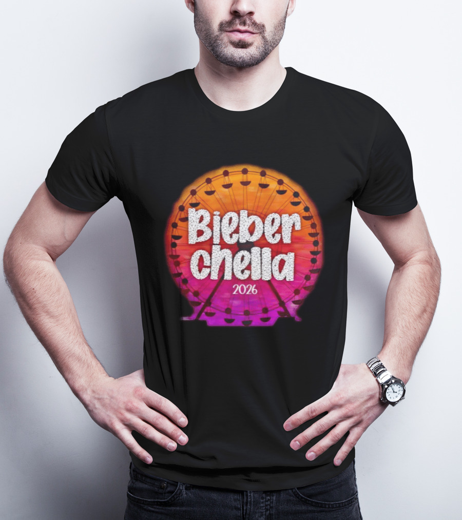 Bieberchella Coachella Ferris Wheel Summer Concert 2026 T-Shirt