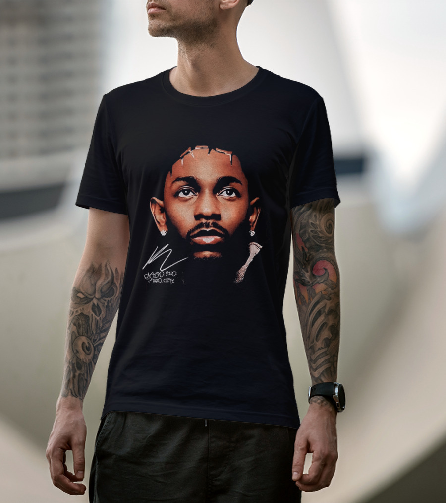 Kendrick Lamar Big Head Thorn Crown Good Kid M.A.A.D City T-Shirt