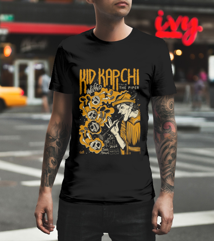 Kid Kapichi Unplugged Live The Piper July 19 20 2024 Semi Acoustic Hometown Show T-Shirt