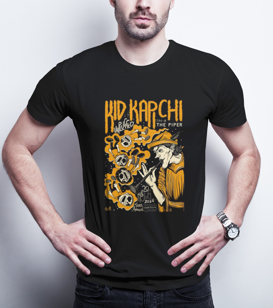 Kid Kapichi Unplugged Live The Piper July 19 20 2024 Semi Acoustic Hometown Show T-Shirt