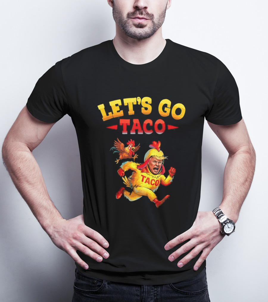 LET'S GO TACO Chicken Costume Running Man T-Shirt